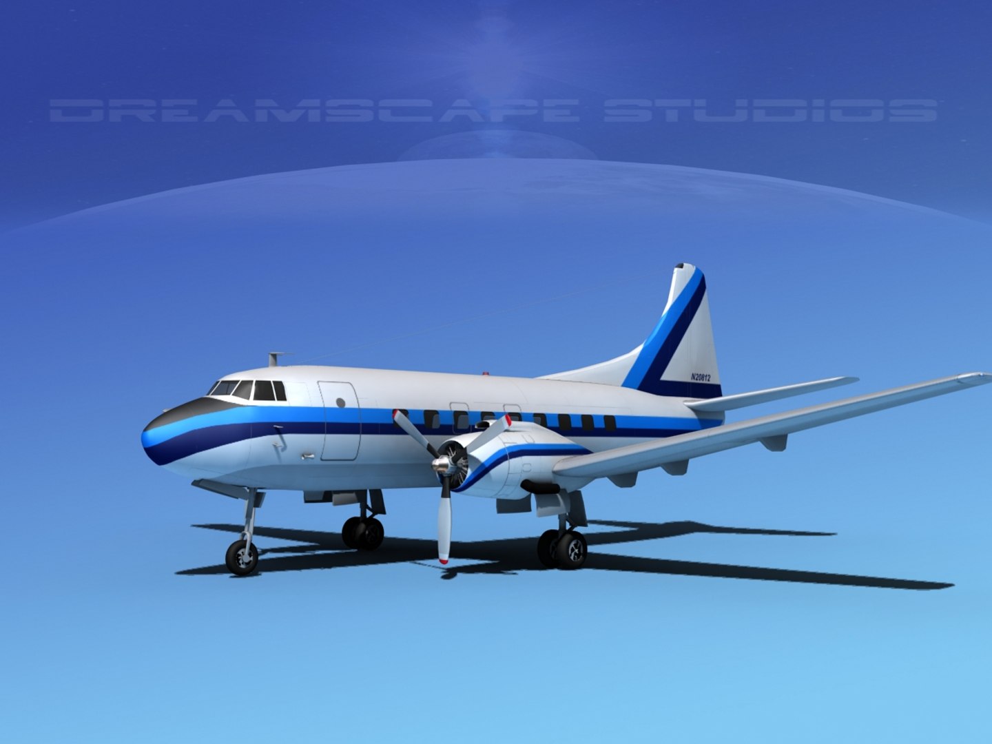 propellers martin 202 executive 3d model