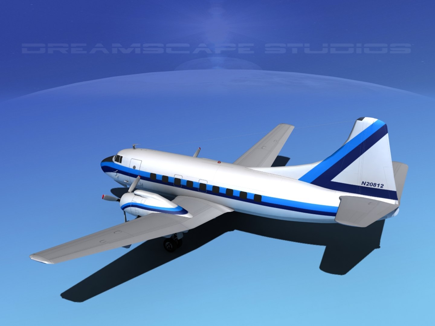 propellers martin 202 executive 3d model