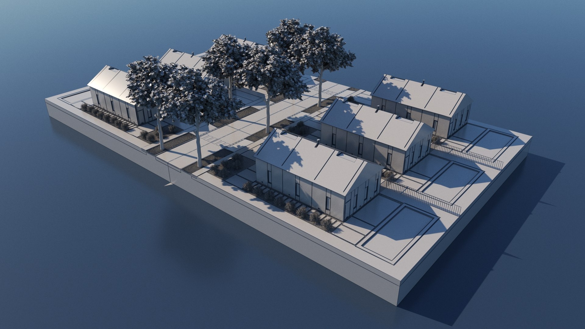 3D Neighbourhood Model - TurboSquid 1752727