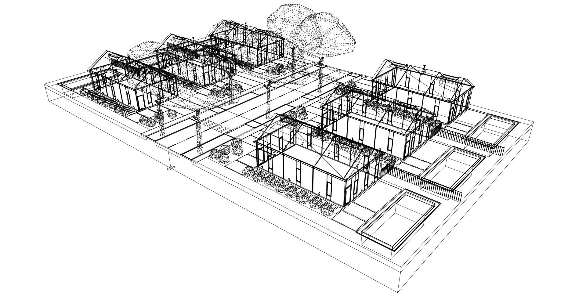 3D Neighbourhood Model - TurboSquid 1752727