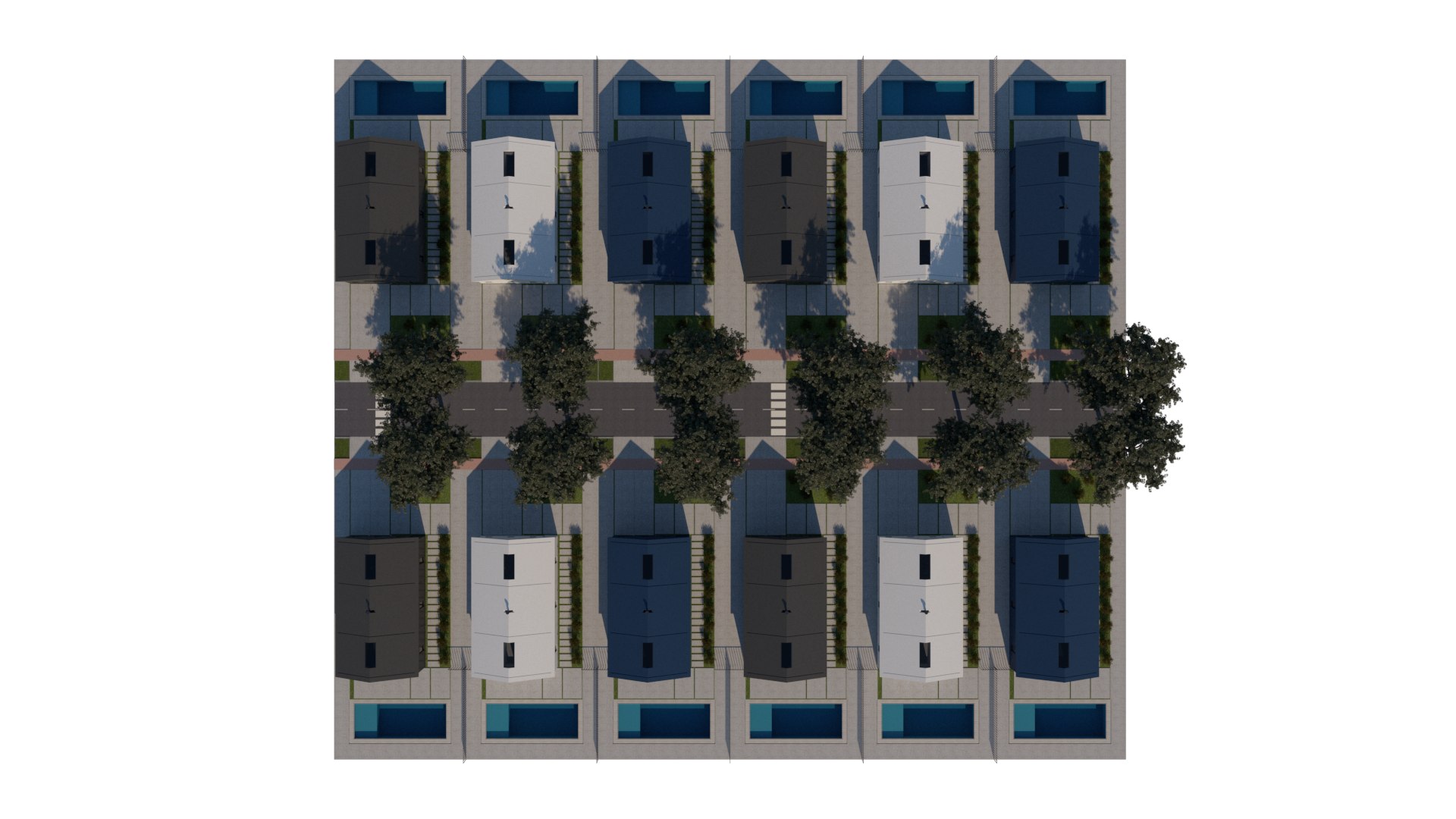3D Neighbourhood Model - TurboSquid 1752727