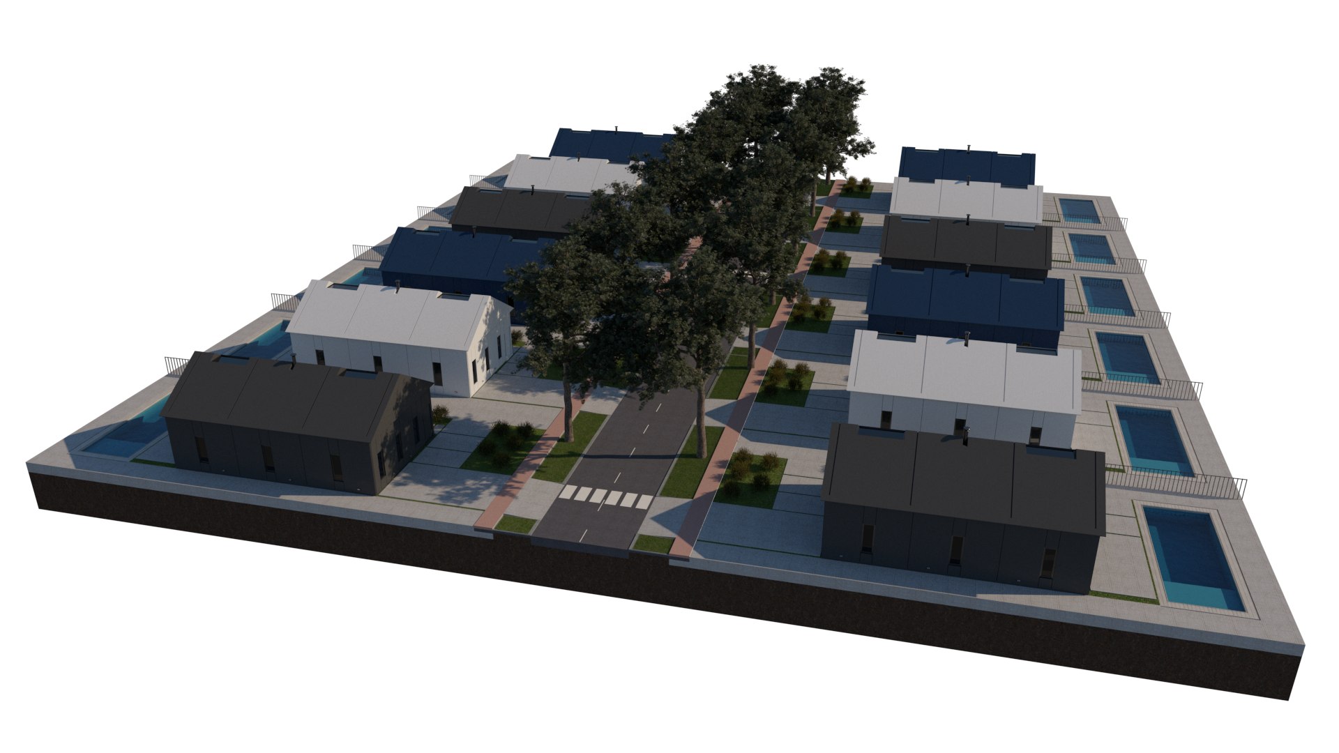 3D Neighbourhood Model - TurboSquid 1752727