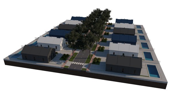 3D Neighbourhood model - TurboSquid 1752727