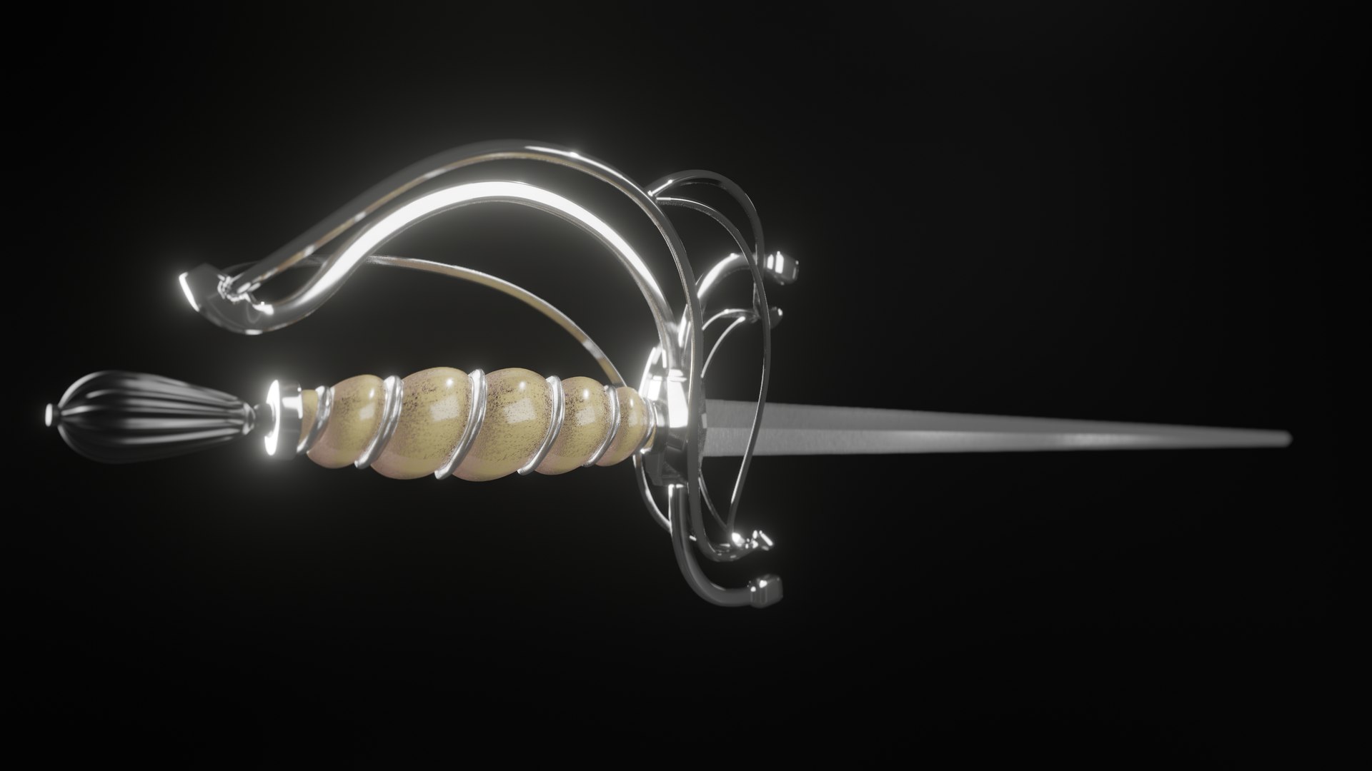 Free Weapon Rapier 3D Model - TurboSquid 1534310