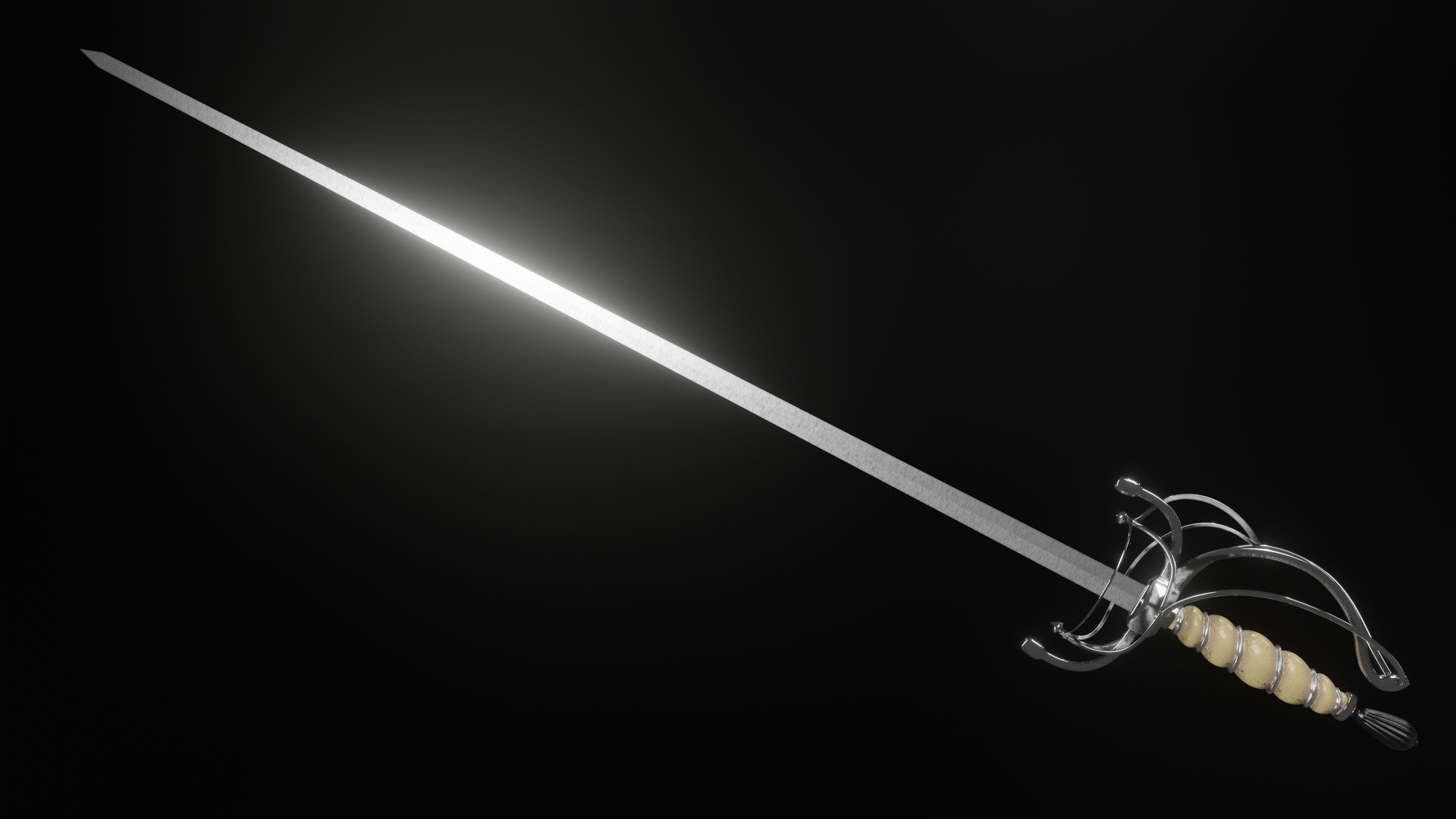 Free Weapon Rapier 3D Model - TurboSquid 1534310