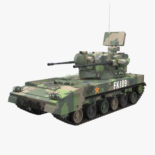 modelo 3d Chino PGZ-07 Twin 35mm con orugas SPAAG - TurboSquid 1234086