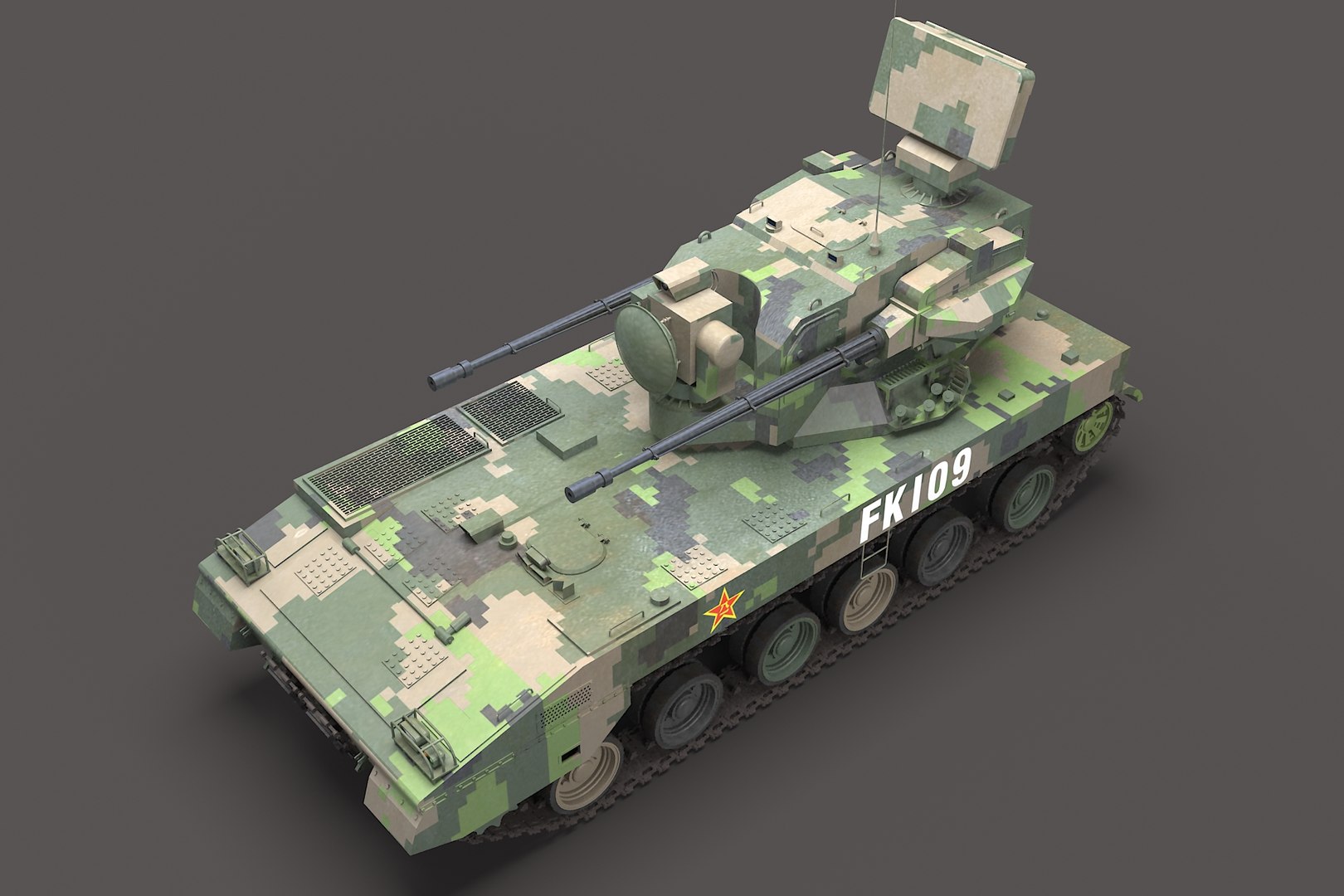 3D Pgz-07 Twin 35mm - TurboSquid 1234086