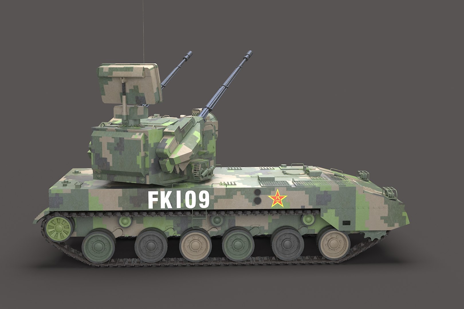 3D Pgz-07 Twin 35mm - TurboSquid 1234086