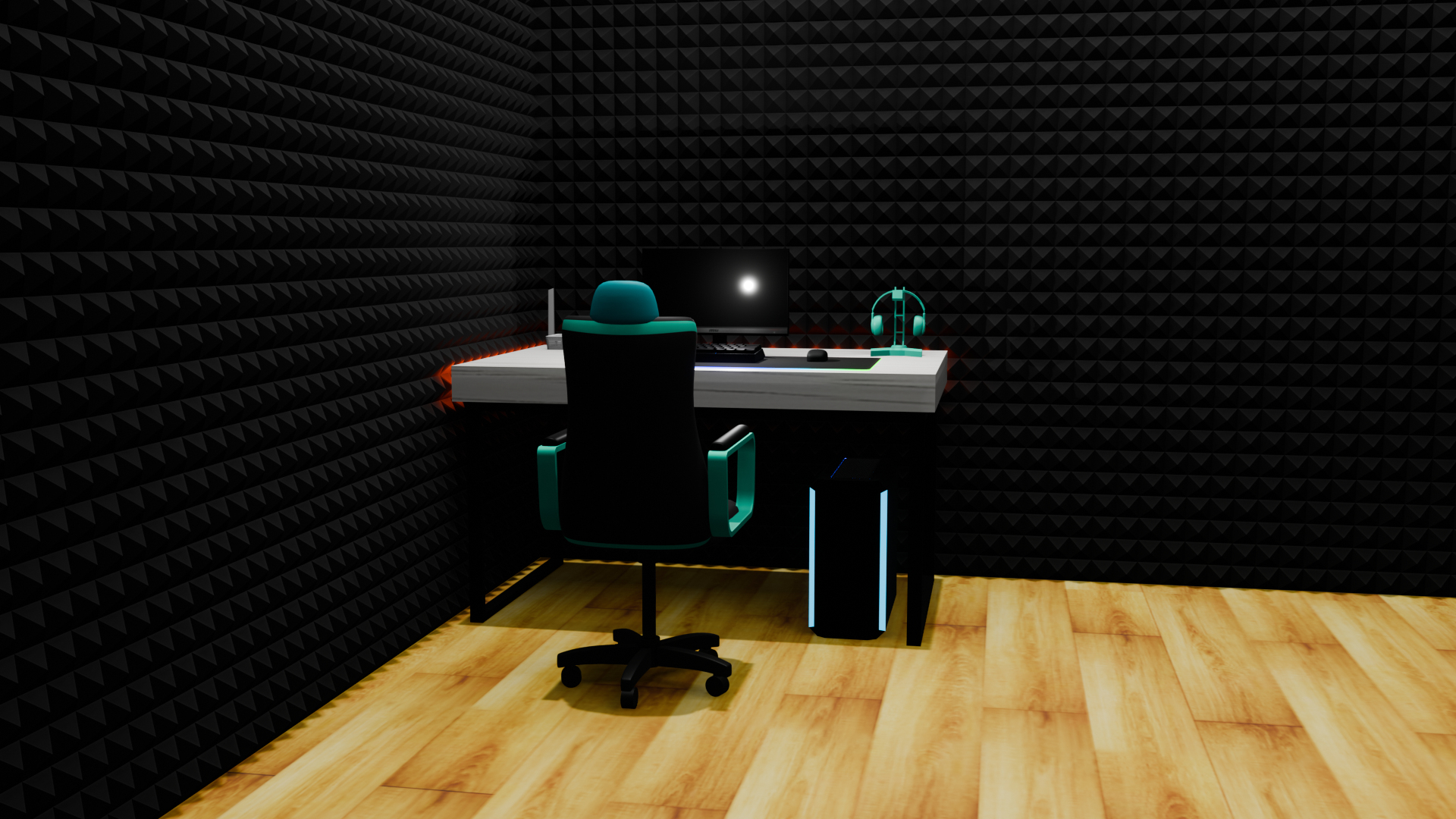 3D Model Modern Gaming Workspace - TurboSquid 2202505