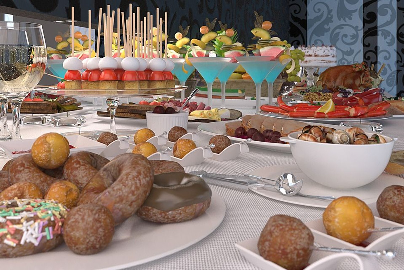 archmodels vol 76 food 3d model