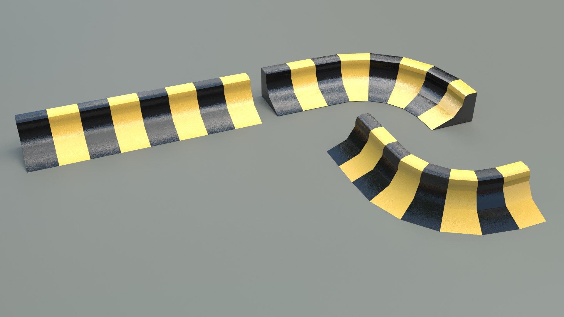 3D Roadblock Collection Model - TurboSquid 1943574