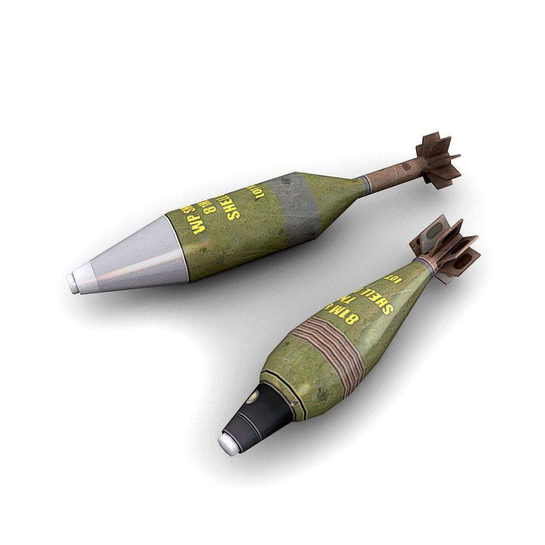 3d Model War M1 81mm Mortar
