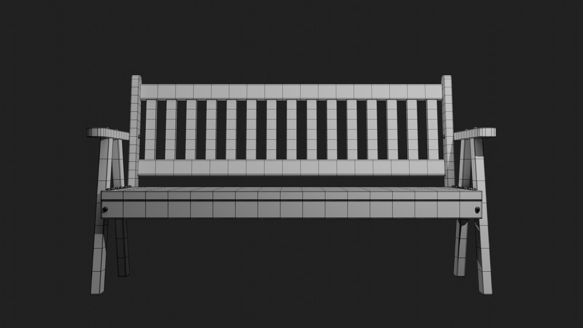Bench B2 3D Model - TurboSquid 2325012