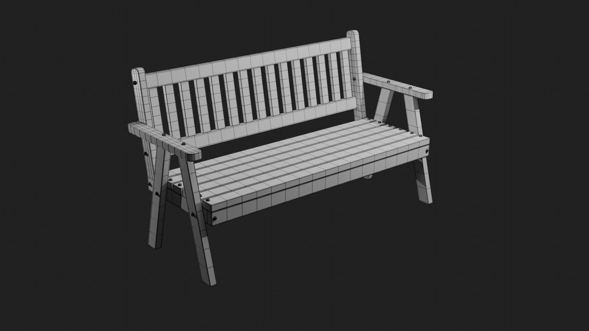 Bench B2 3D Model - TurboSquid 2325012