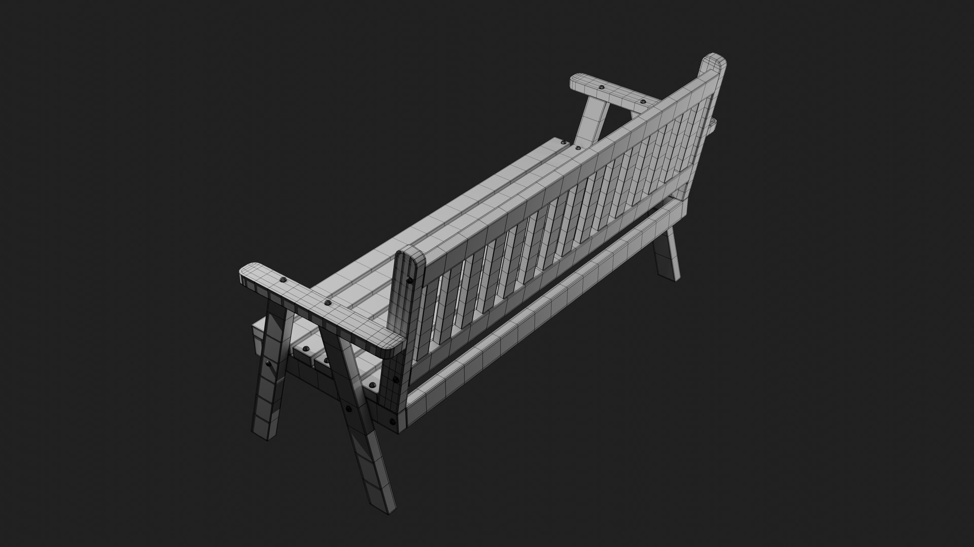 Bench B2 3D Model - TurboSquid 2325012