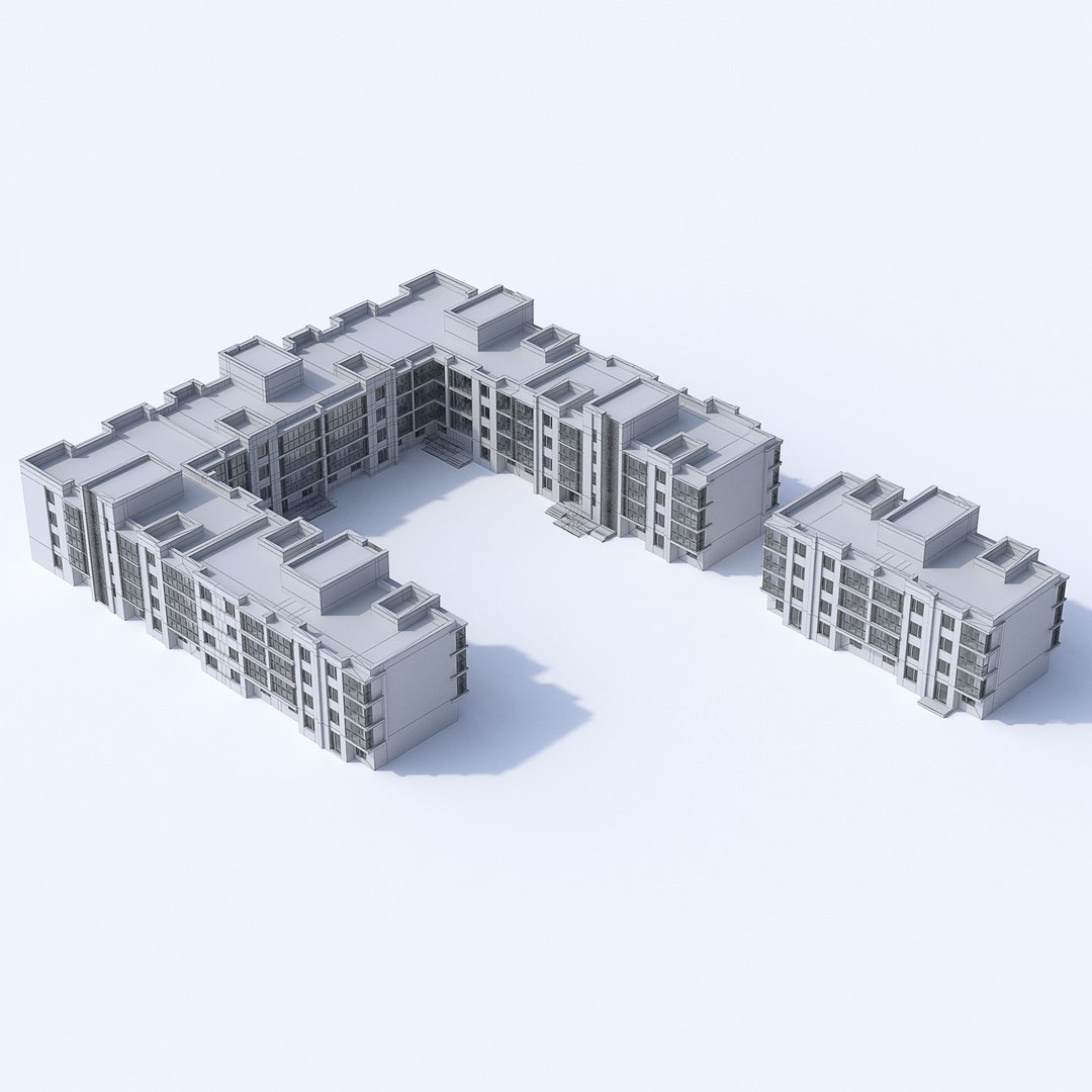 3D Residential Building Model - TurboSquid 1374206