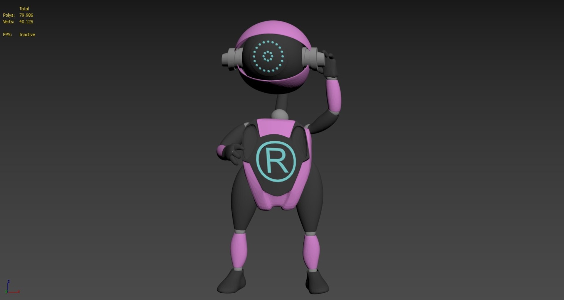 3D Robot Pbr Pose - TurboSquid 1633098