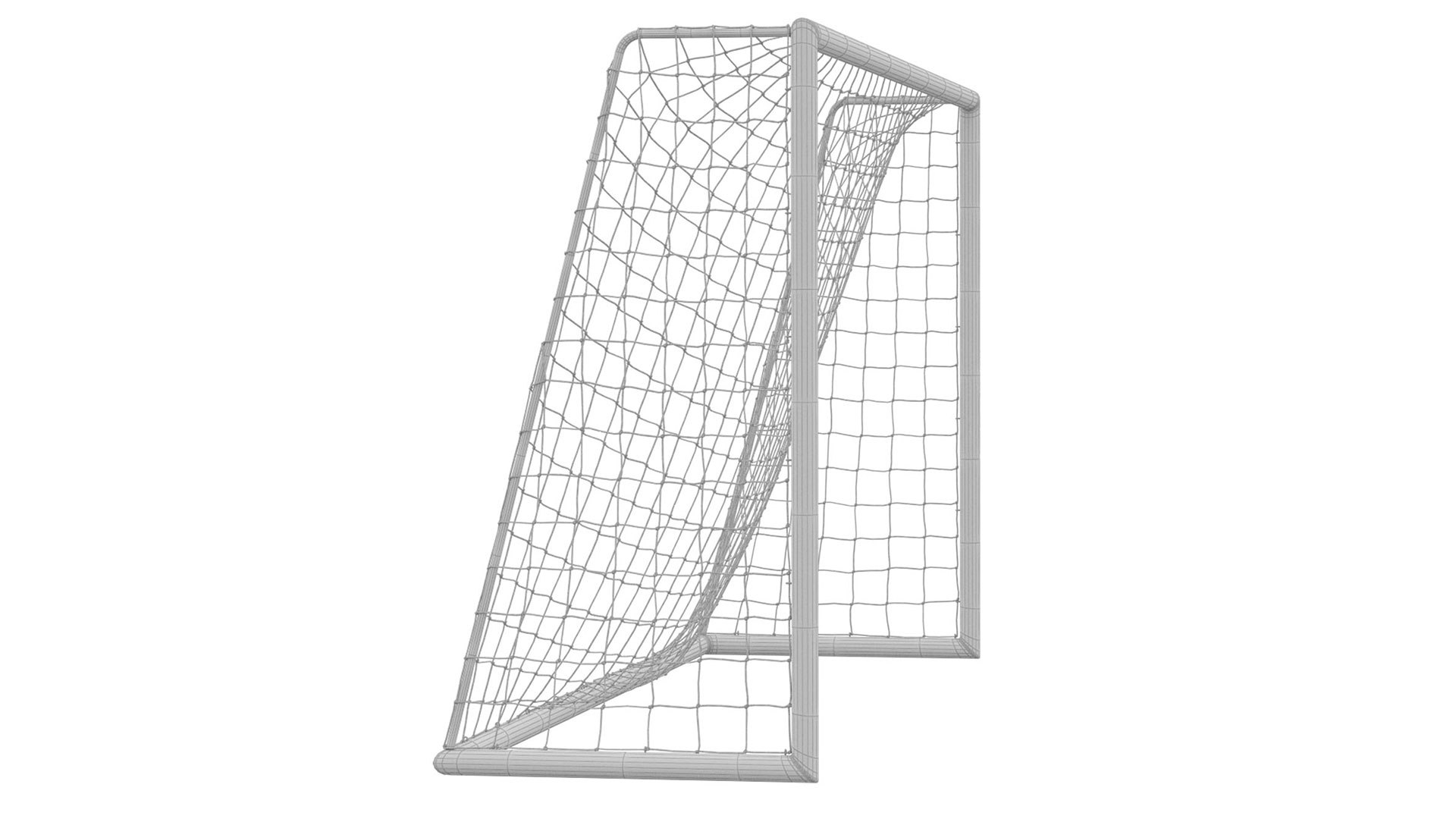 Soccer Goal For Mini-soccer With Black Square Net 3D Model - TurboSquid ...
