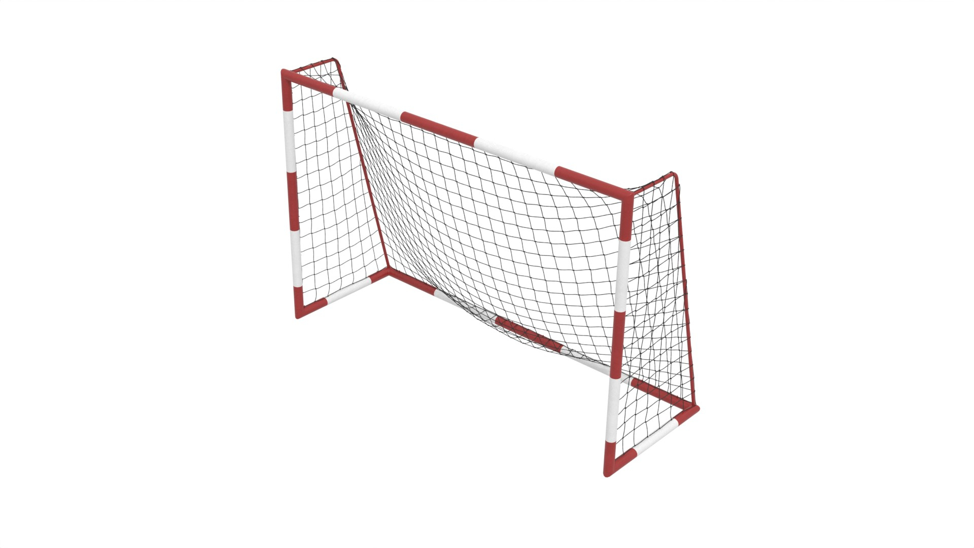 Soccer Goal For Mini-soccer With Black Square Net 3D Model - TurboSquid ...