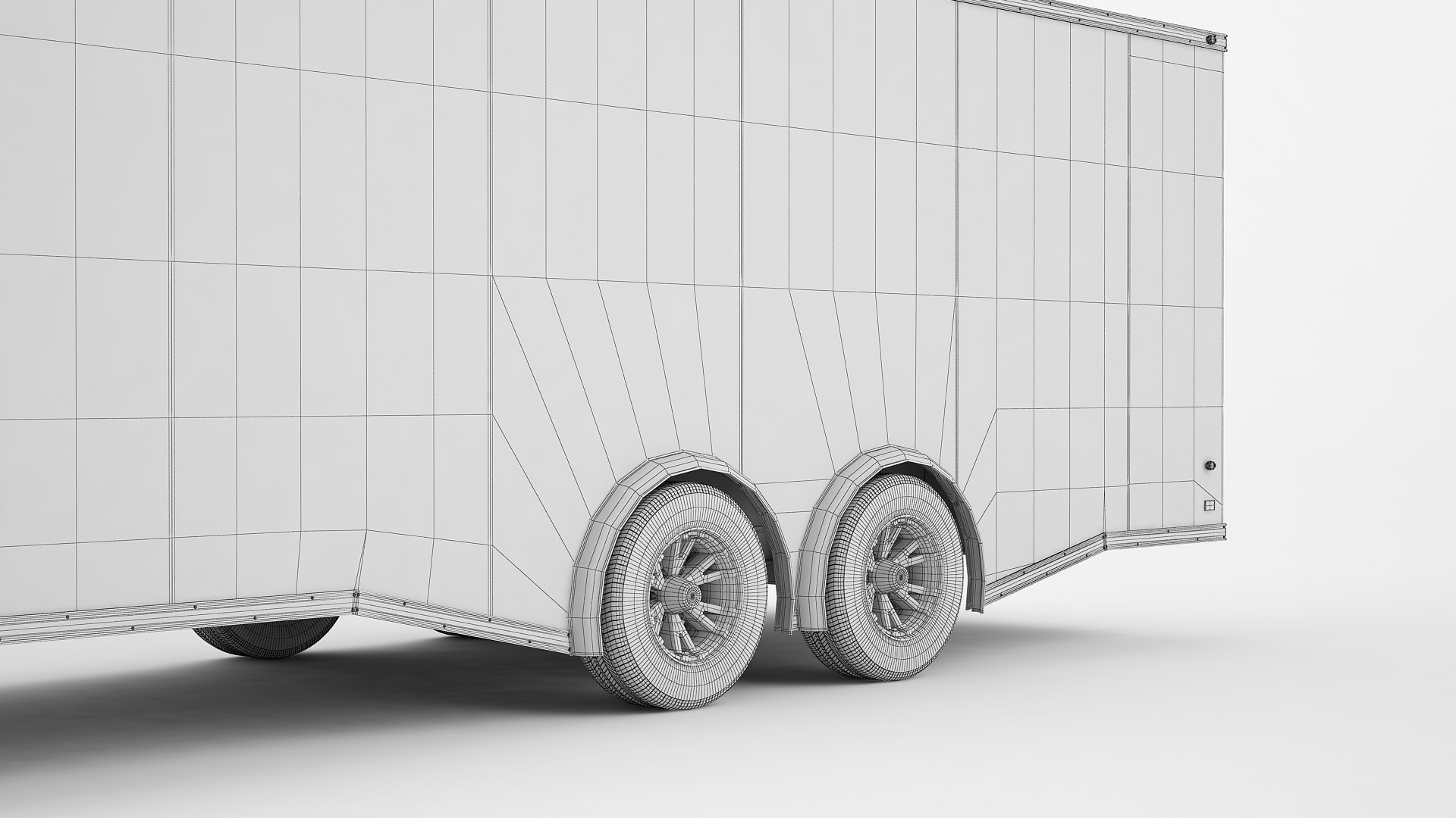 3D Enclosed Car Hauler Trailer 03 model - TurboSquid 1846026