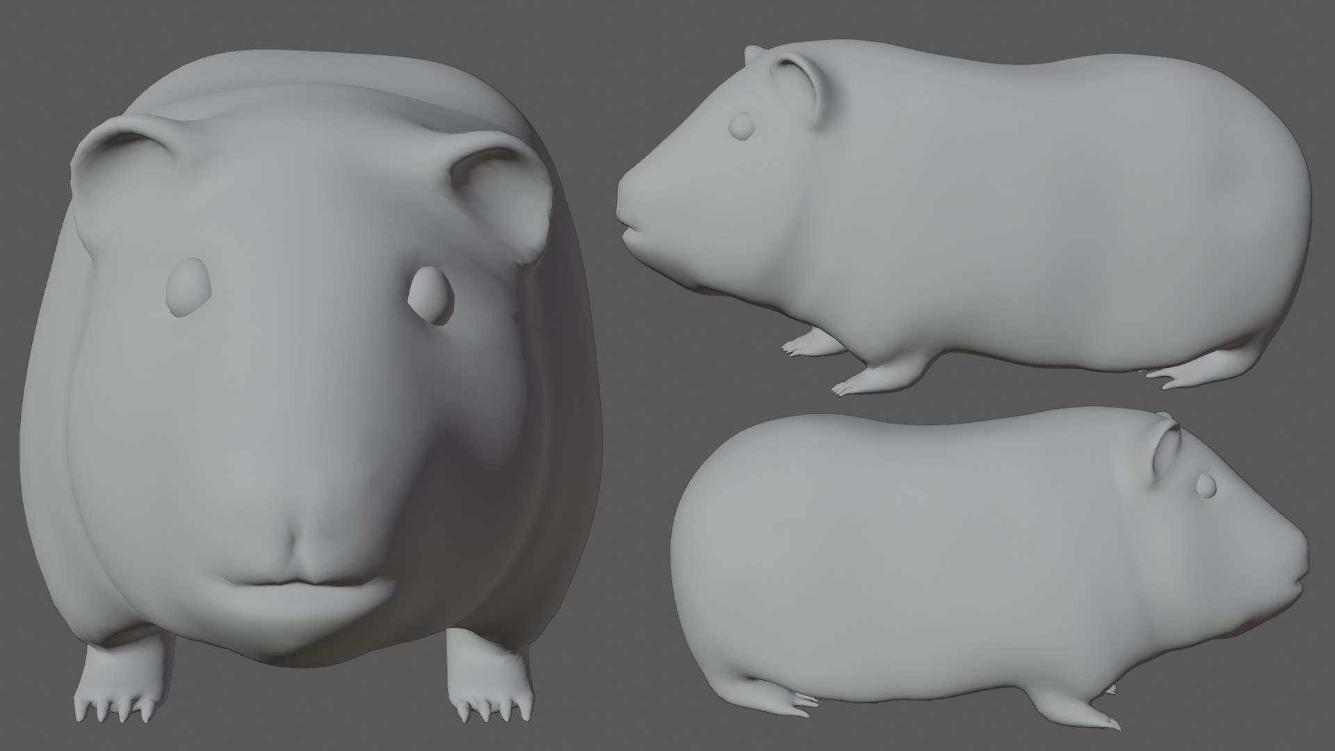 3D Fully Rigged Low Poly Guinea Pig Model - TurboSquid 1724849