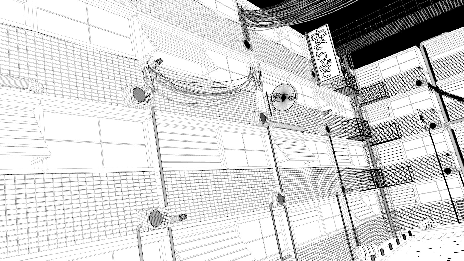 Synth Wave Style Neon Street With Sunlight Model - TurboSquid 2083531