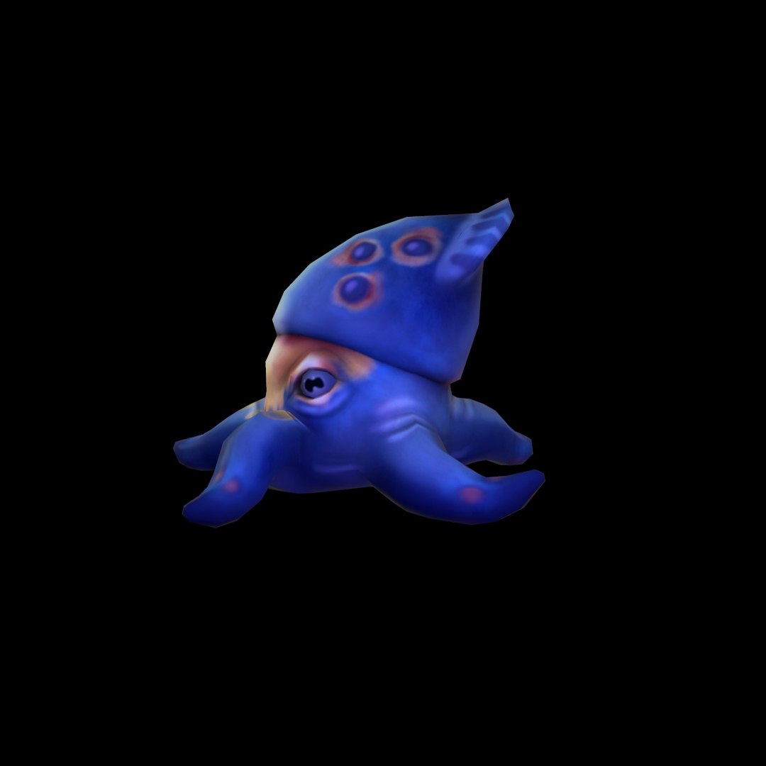 Character Octopus 3d Model