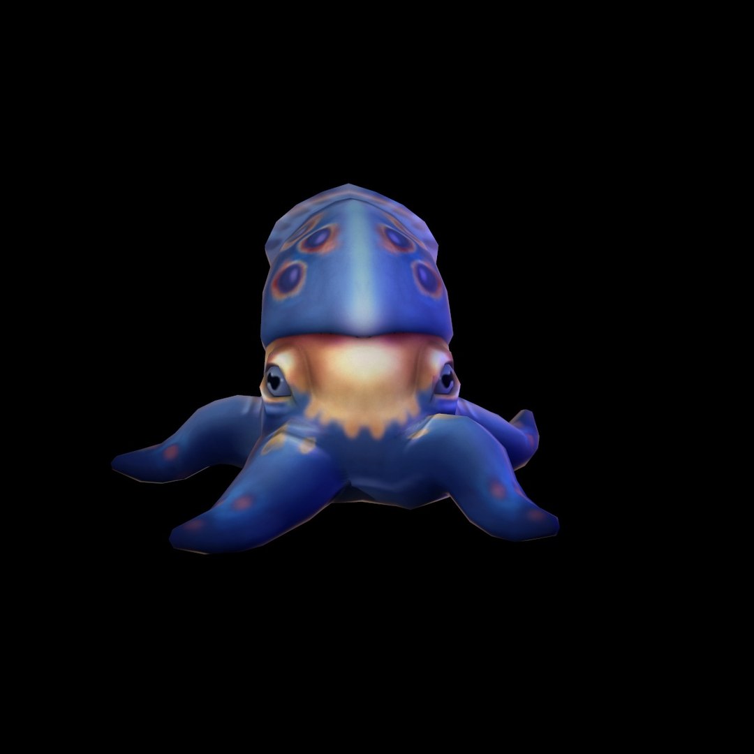 Character Octopus 3d Model