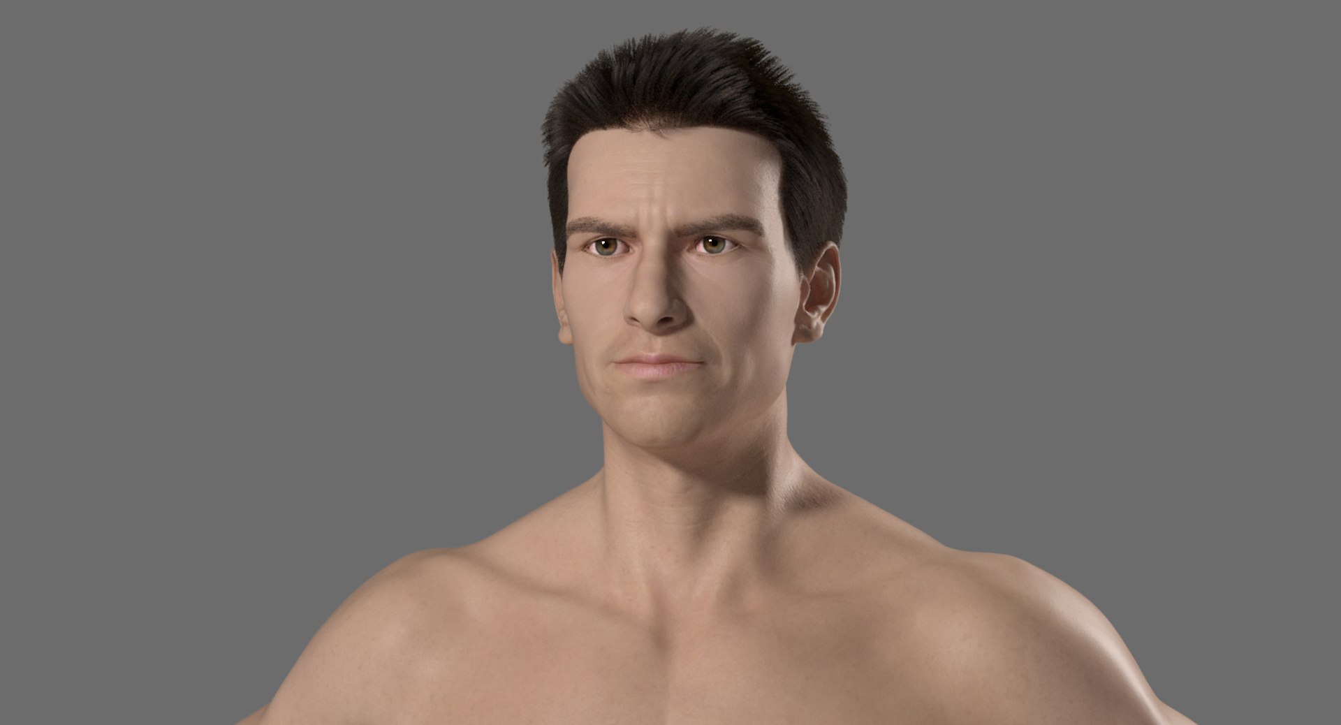 male mark 3d model