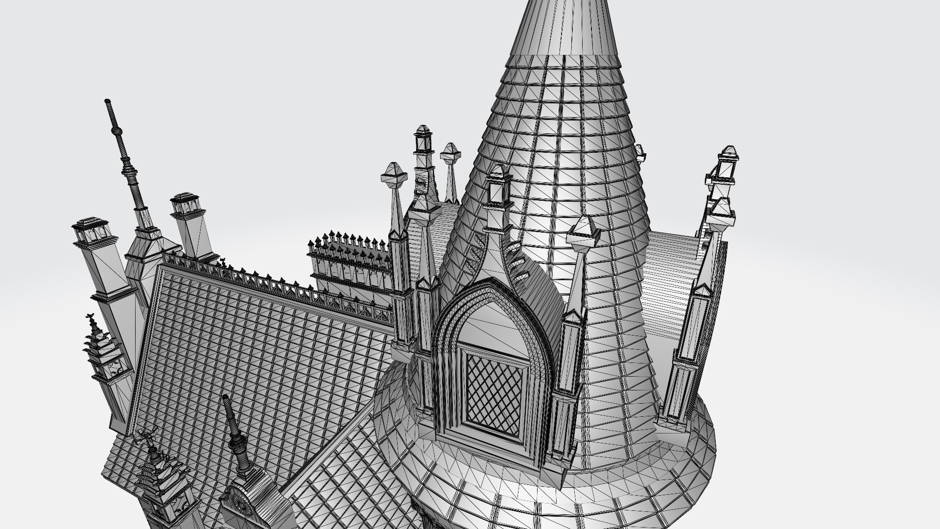 Gothic House 3D Model - TurboSquid 1688819