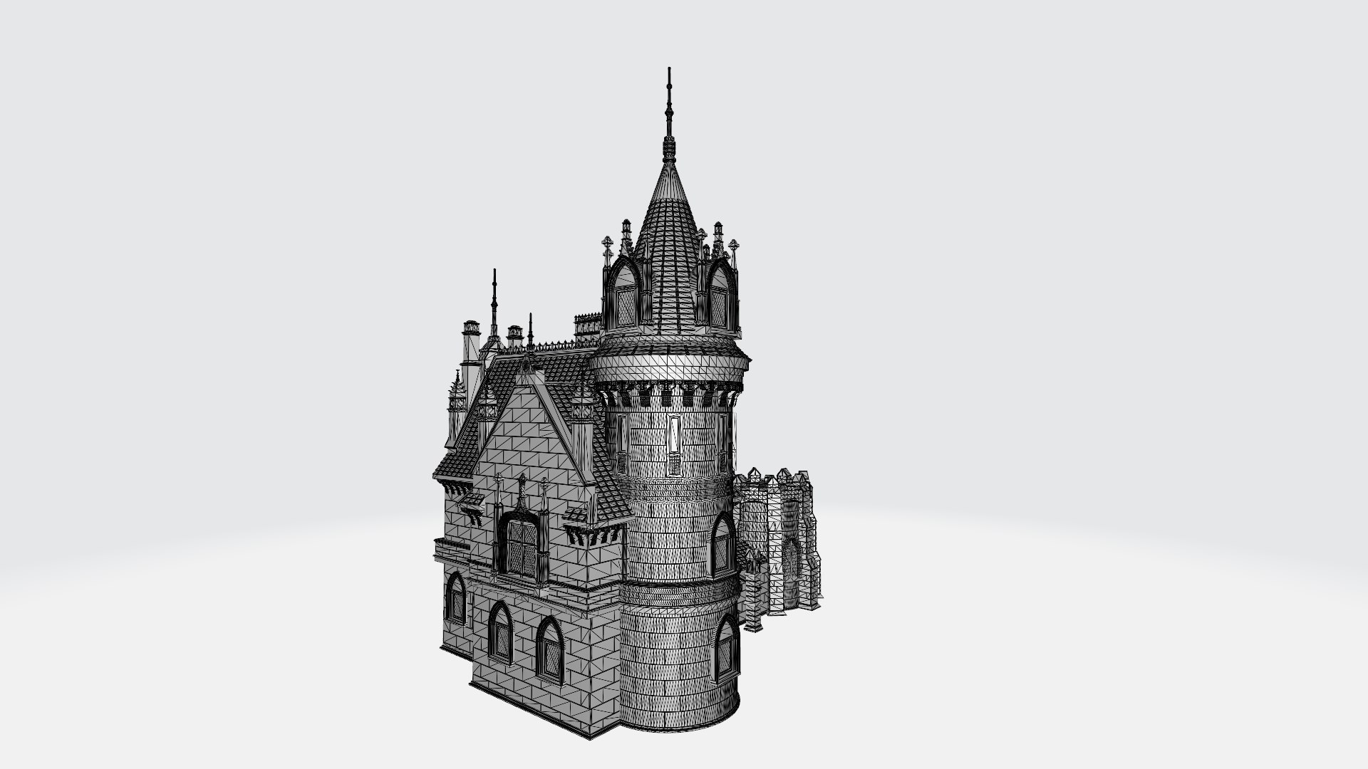 Gothic House 3D Model - TurboSquid 1688819