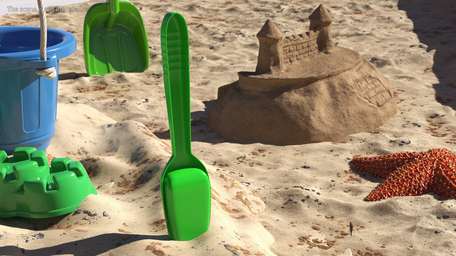3D Beach Spade - TurboSquid 2132429