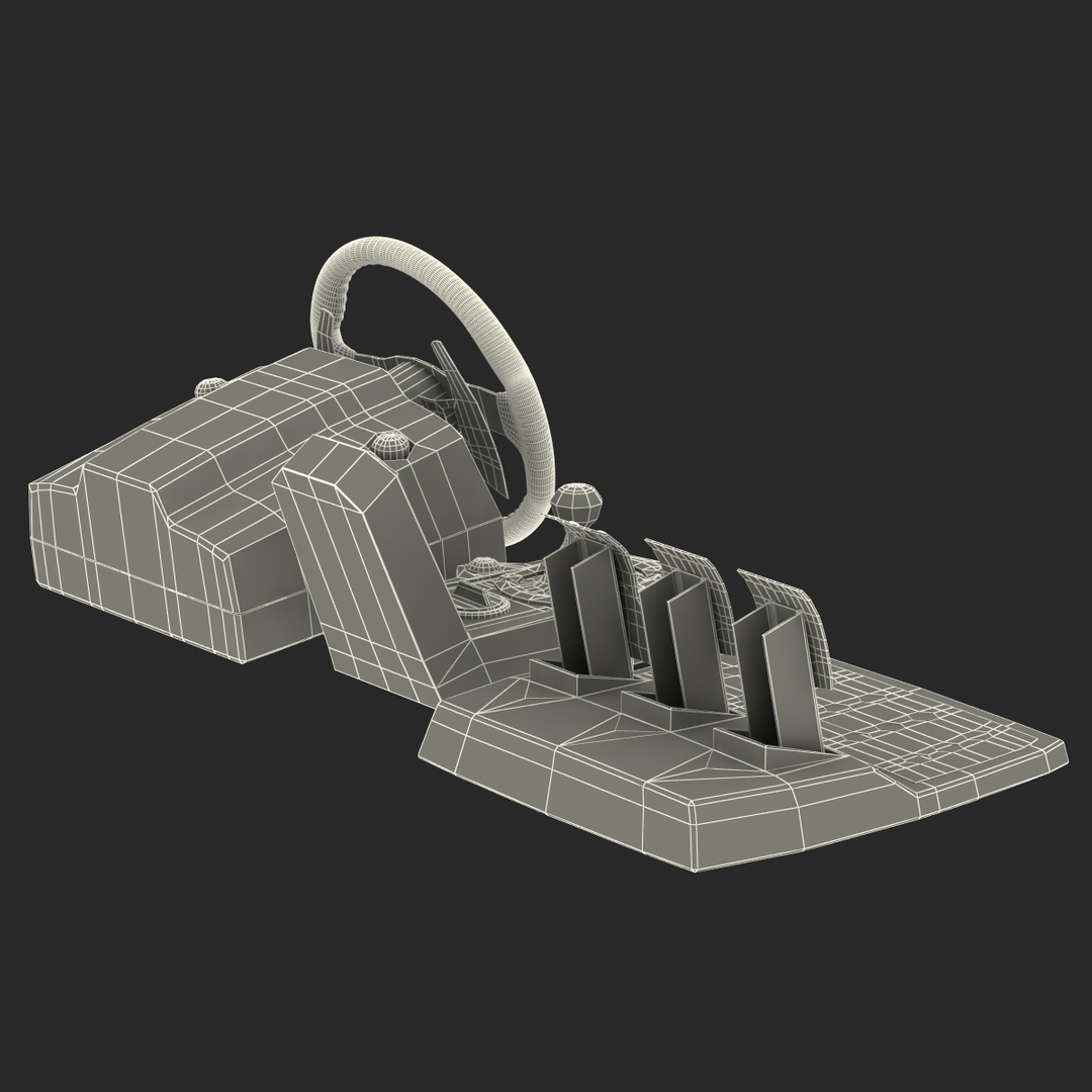 3d logitech g25 racing wheel