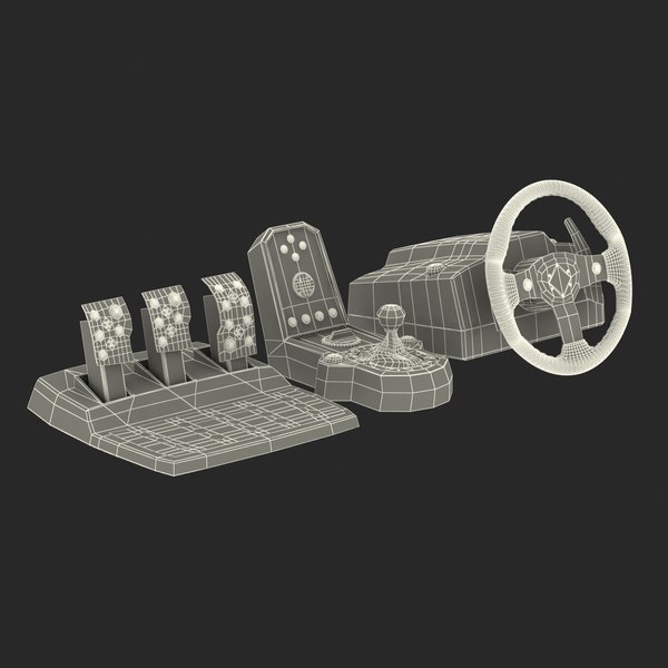 3d logitech g25 racing wheel
