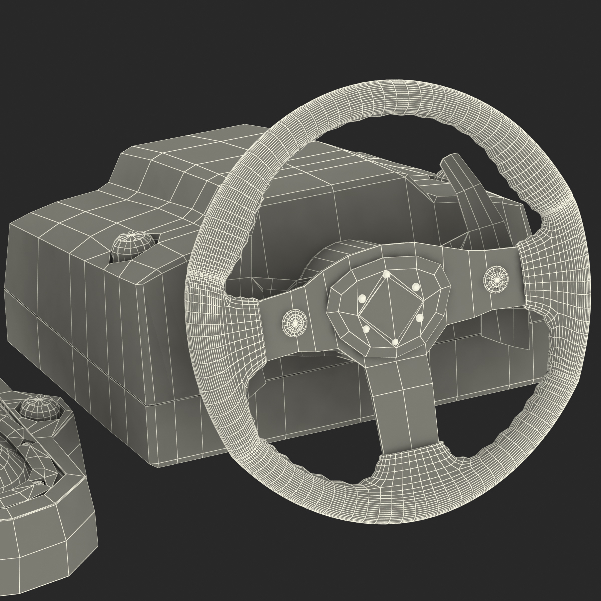 3d logitech g25 racing wheel