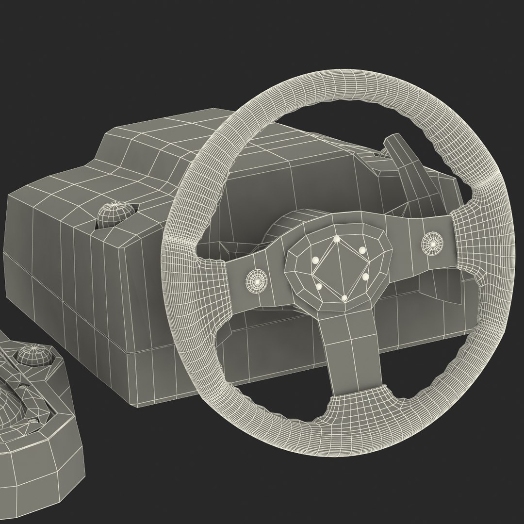 3d logitech g25 racing wheel