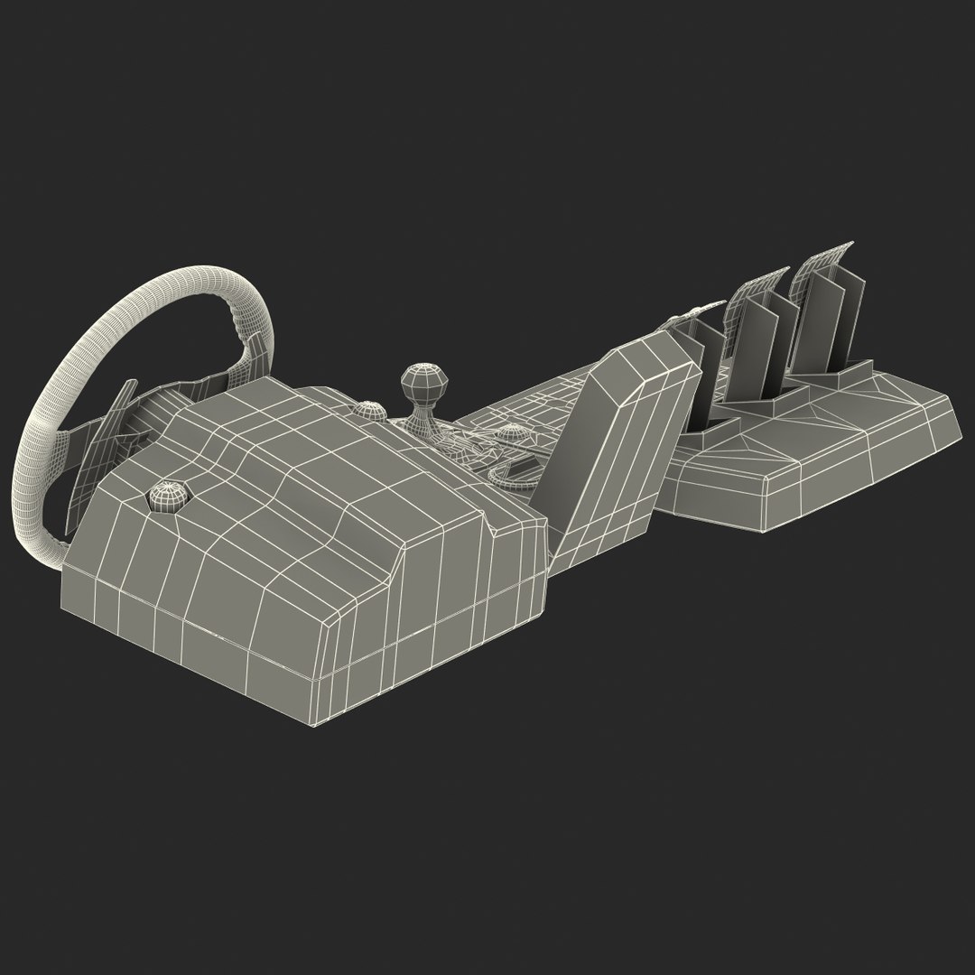 3d logitech g25 racing wheel