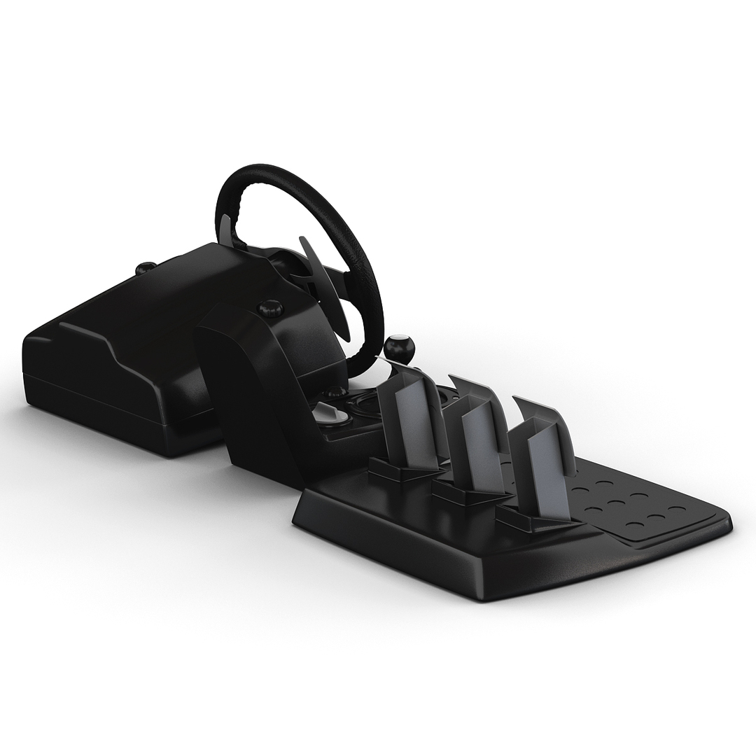 3d logitech g25 racing wheel