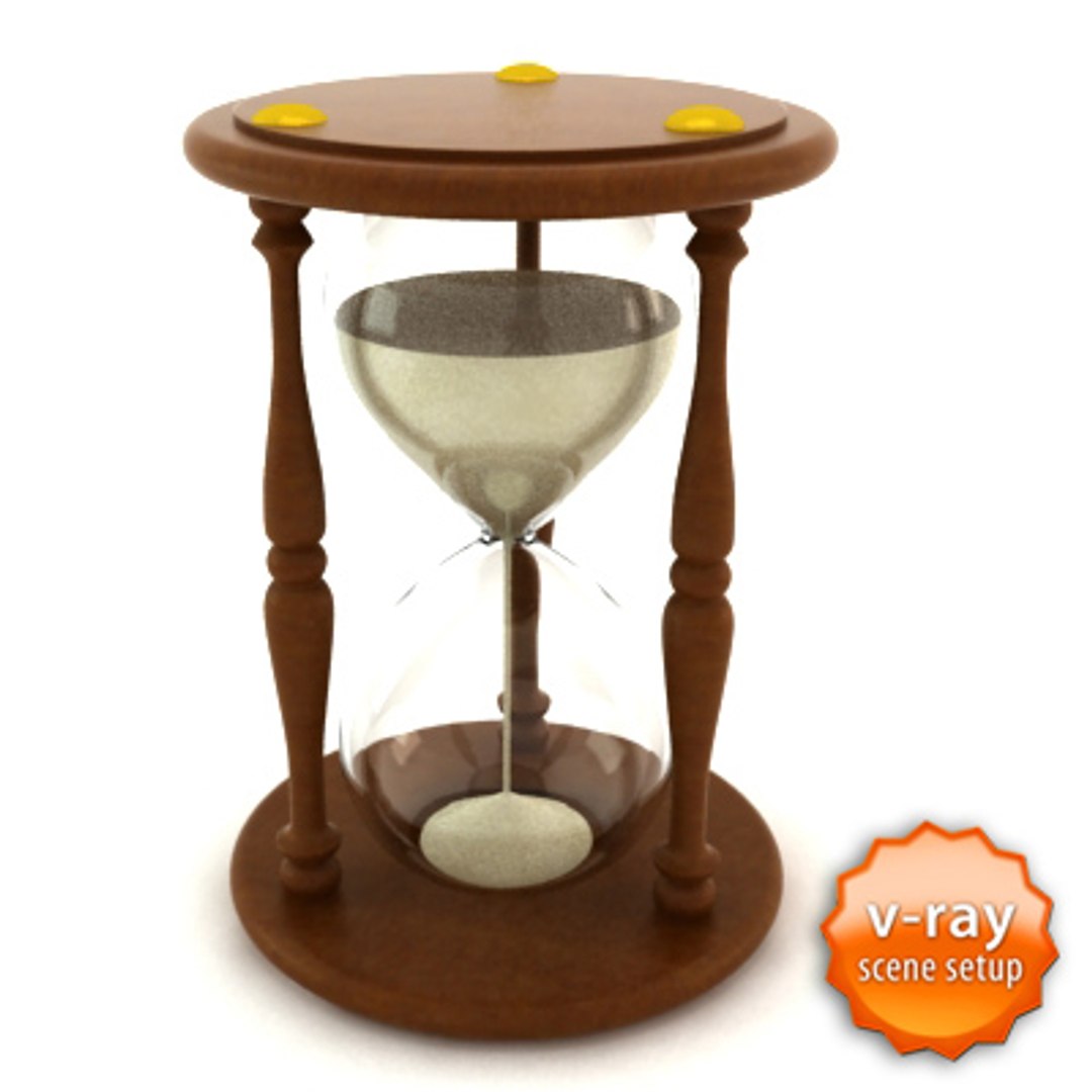 3d Hourglass Hour Glass Model