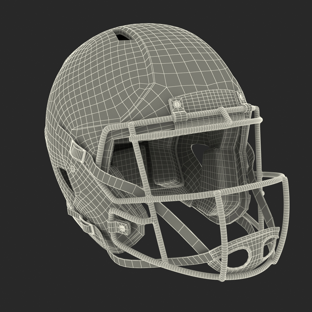 Football Helmet Schutt Blue 3d Model