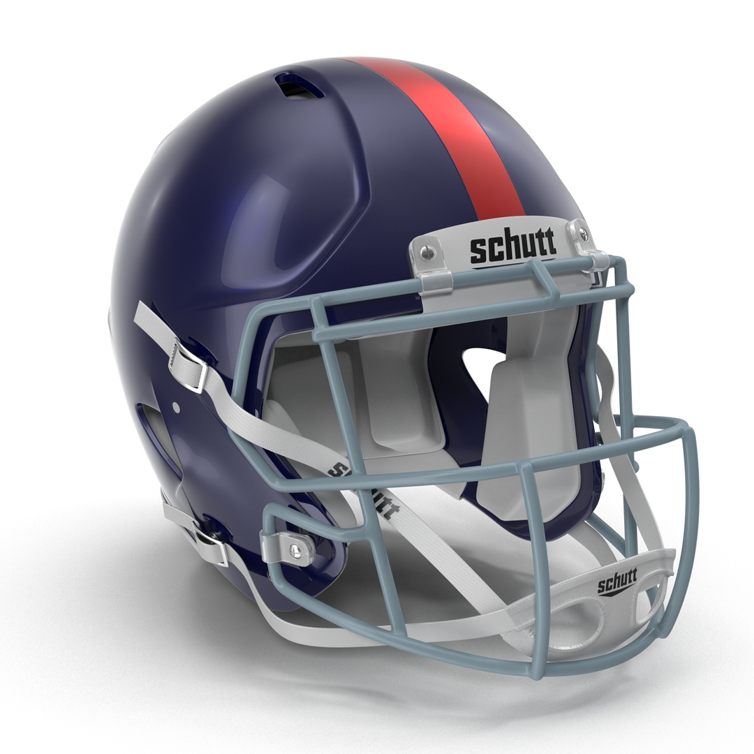 Football Helmet Schutt Blue 3d Model