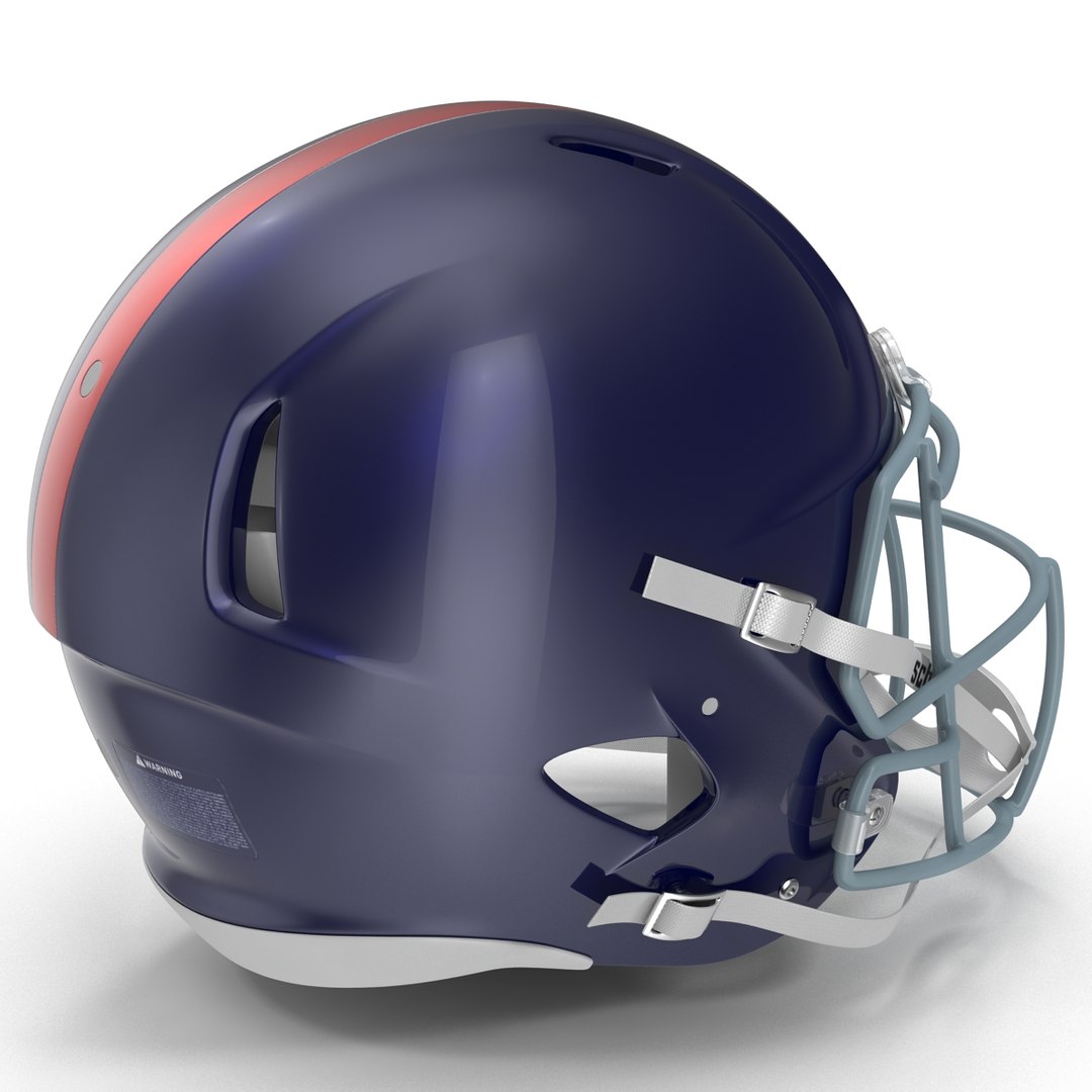 Football Helmet Schutt Blue 3d Model