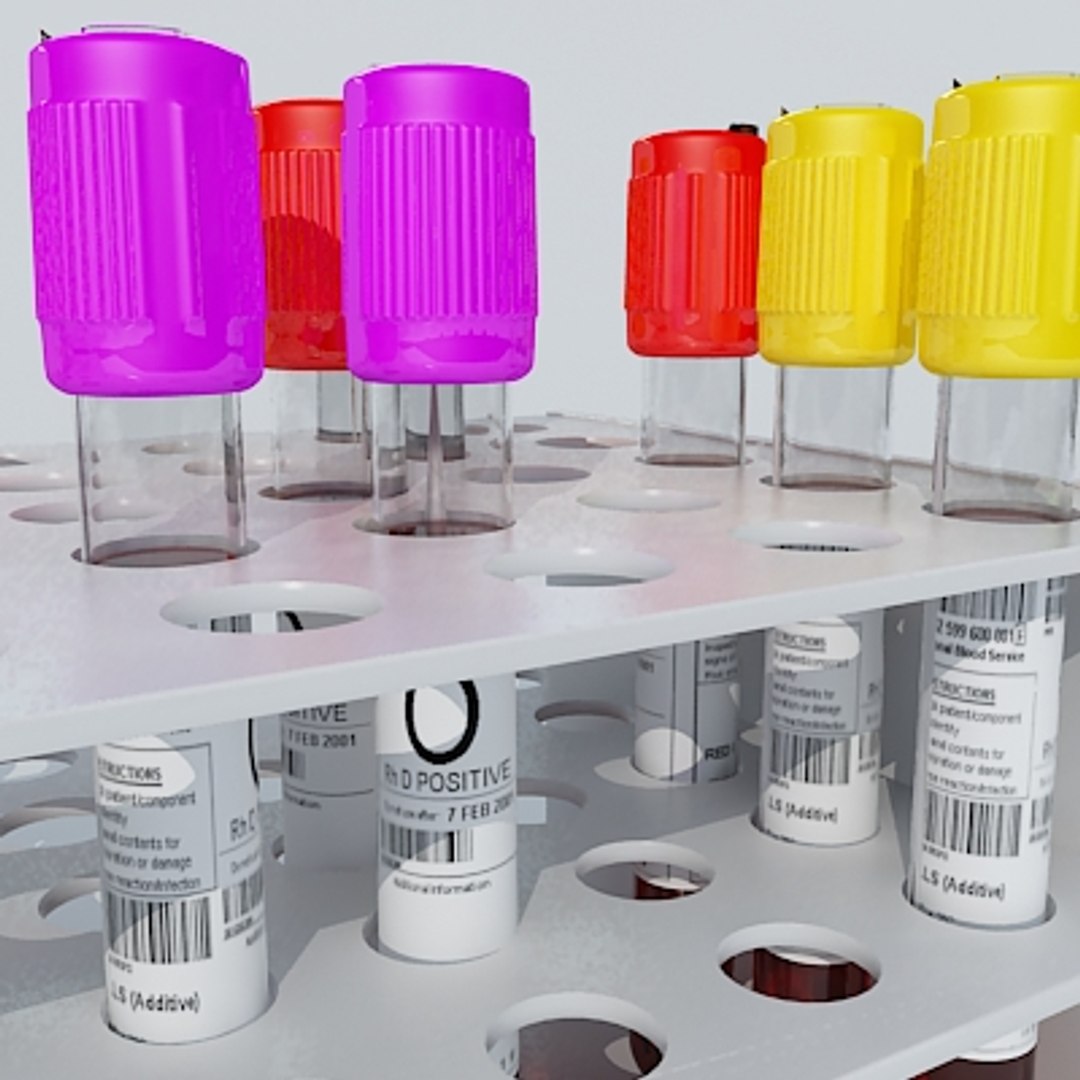 3d Blood Sample Rack Model