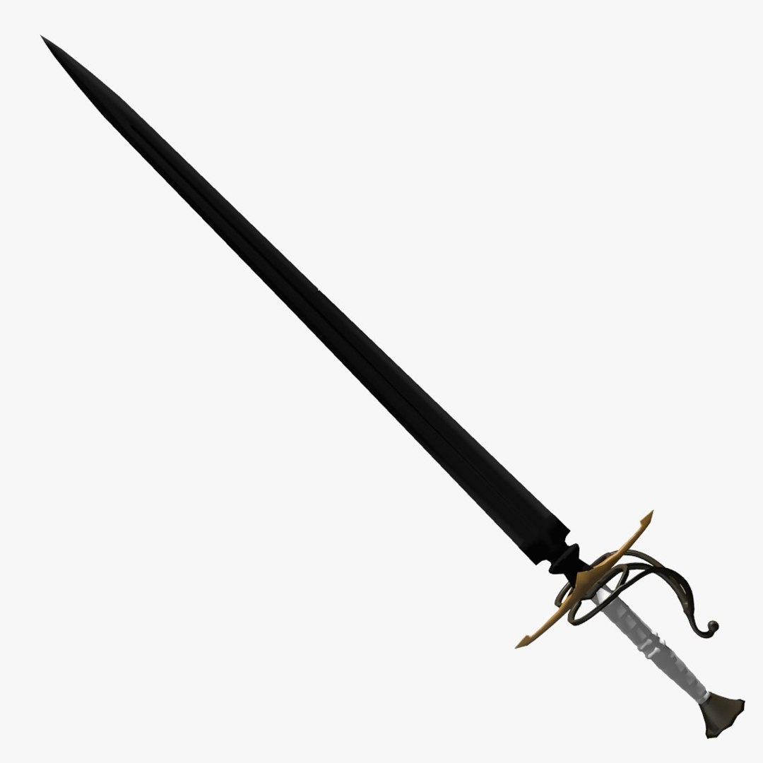 Medieval Gothic Sword 3d Blend