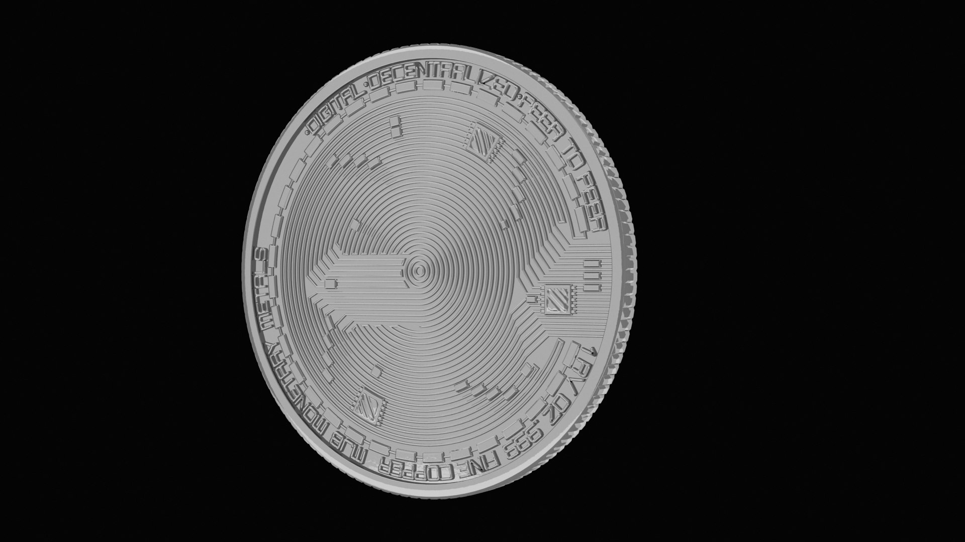 3D Costumizable Cryptocurreny Coin model - TurboSquid 1783317