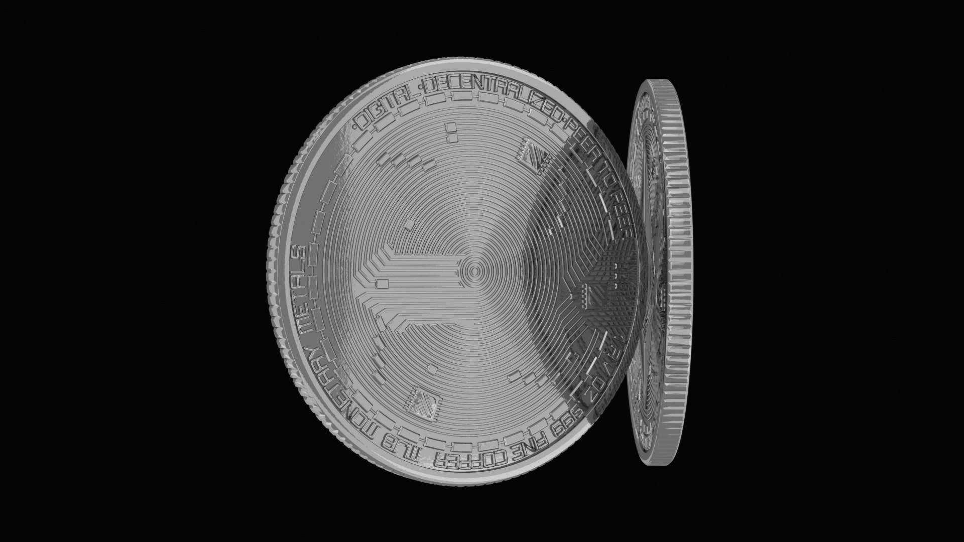 3D Costumizable Cryptocurreny Coin model - TurboSquid 1783317