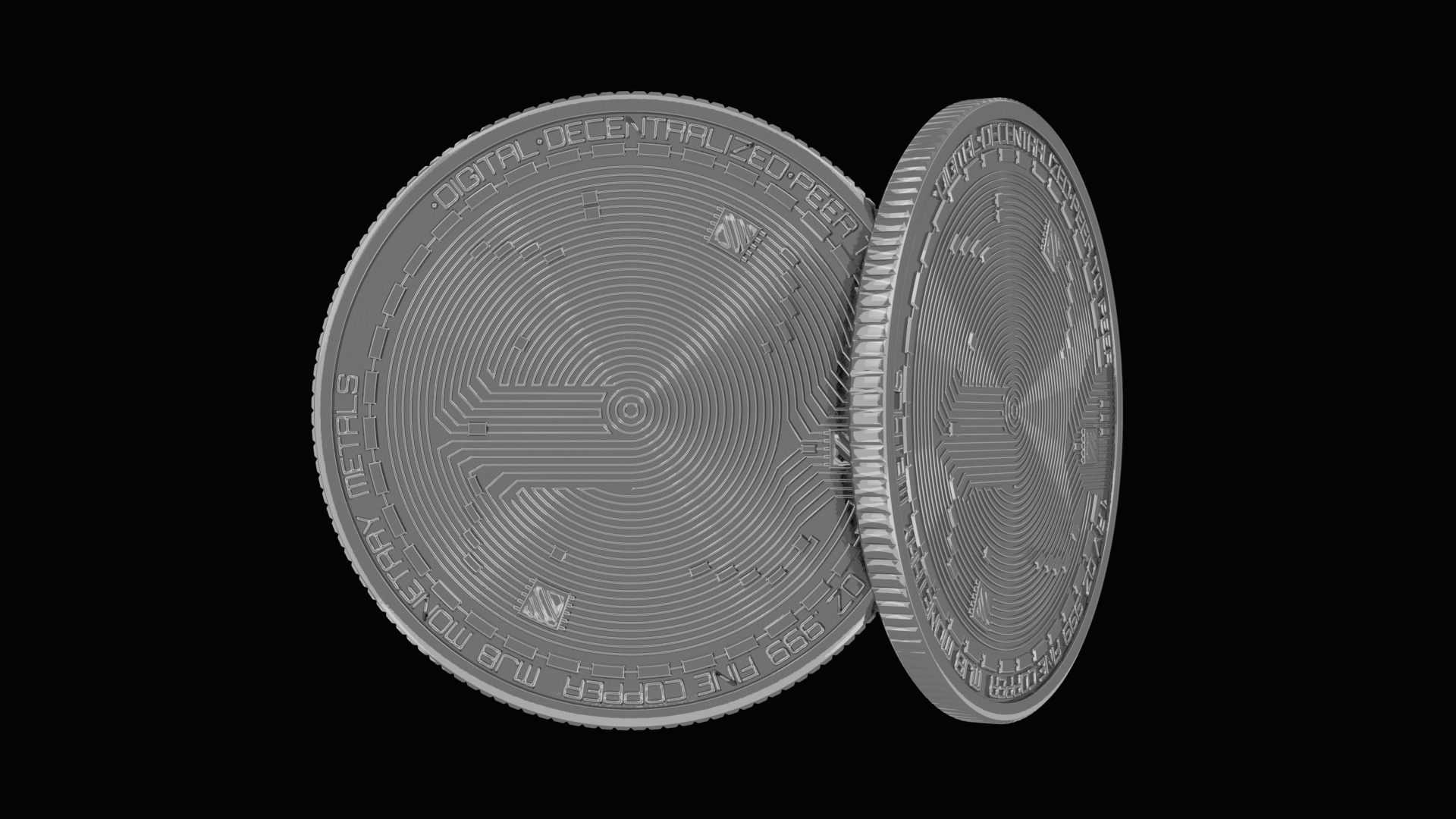 3D Costumizable Cryptocurreny Coin model - TurboSquid 1783317