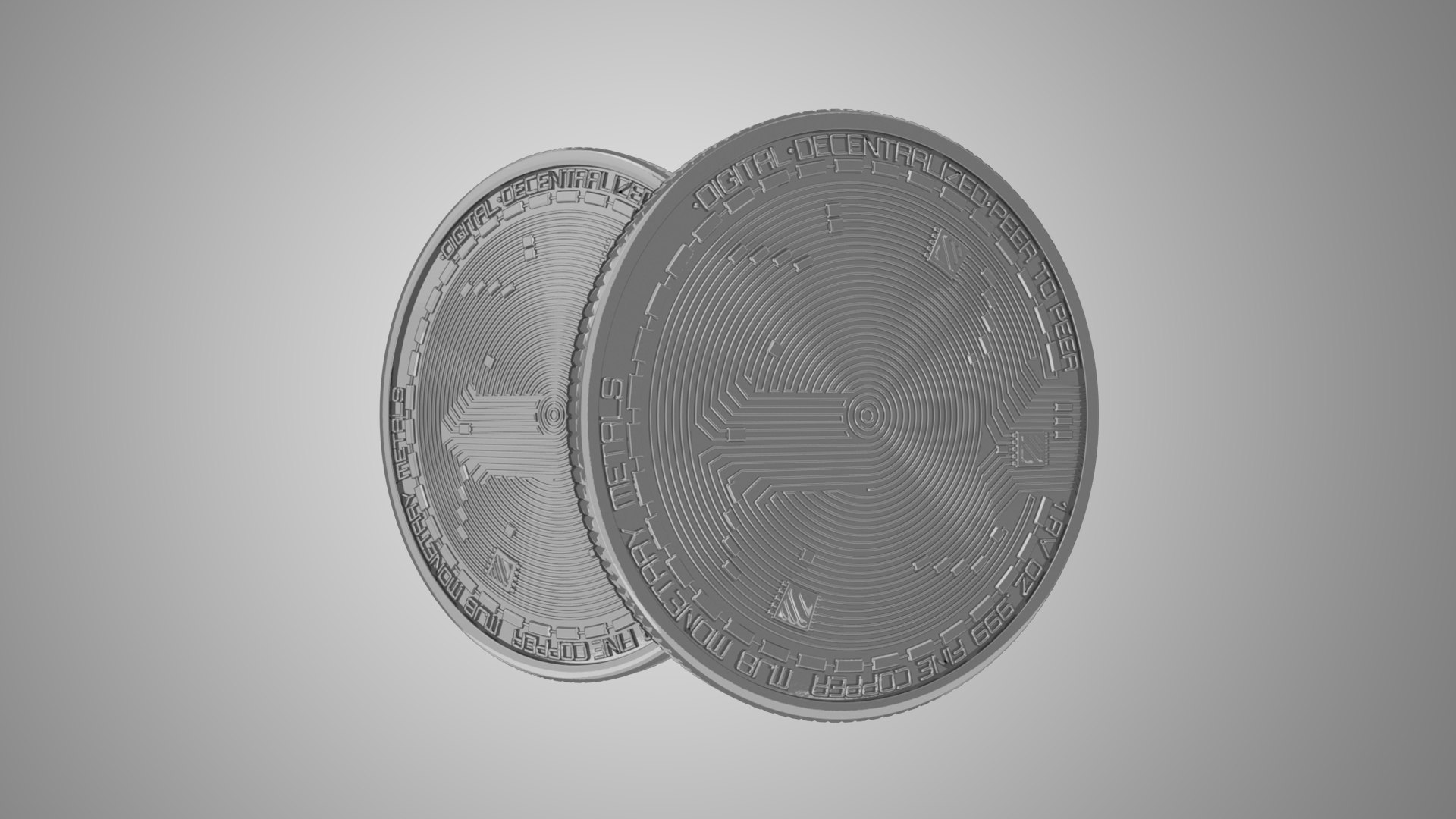 3D Costumizable Cryptocurreny Coin model - TurboSquid 1783317