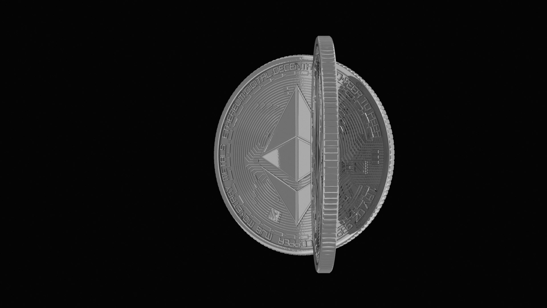 3D Costumizable Cryptocurreny Coin model - TurboSquid 1783317