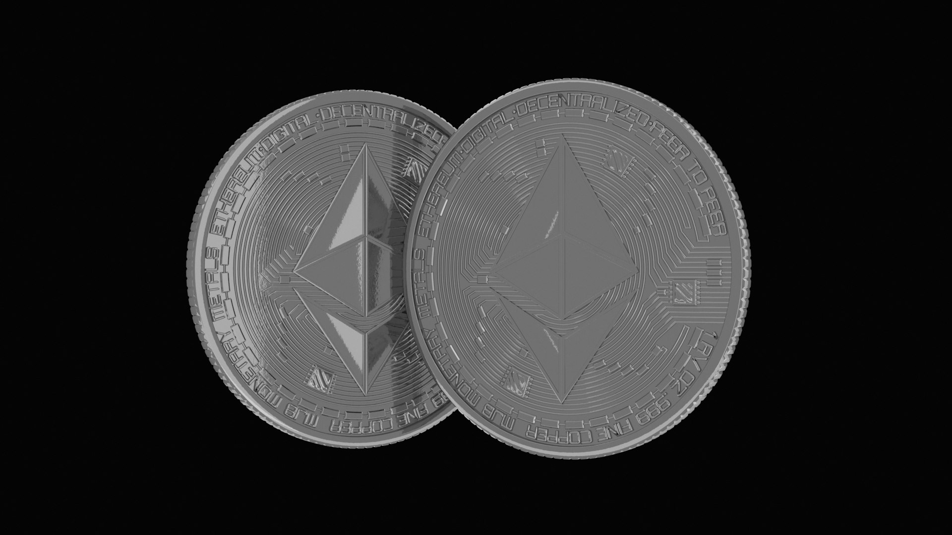 3D Costumizable Cryptocurreny Coin model - TurboSquid 1783317